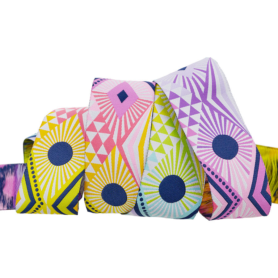 Mega Lucy - Rainbow • Tula Pink Renaissance Ribbons