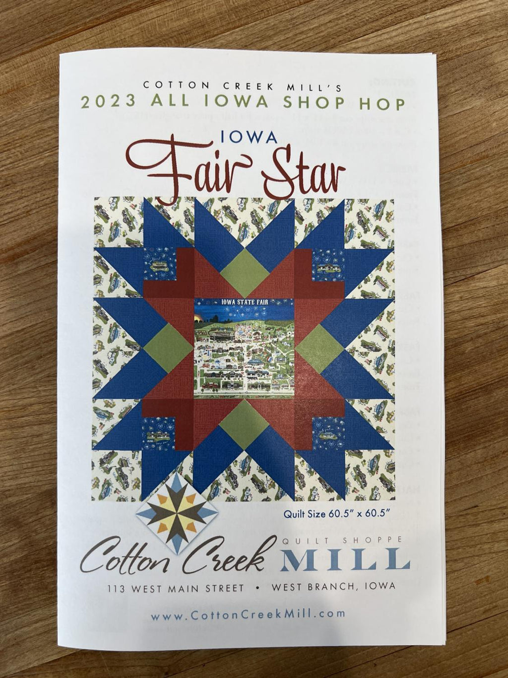 Iowa Fair Star Pattern 2023 AISH